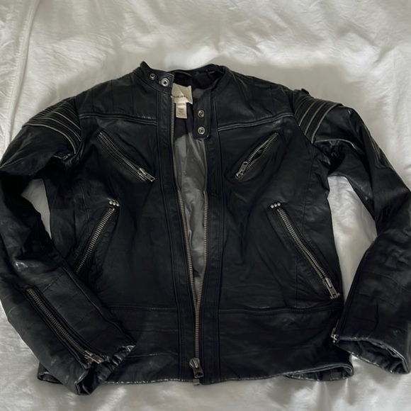 Diesel | Jackets & Coats | Diesel Goat Leather Biker Jacket | Poshmark